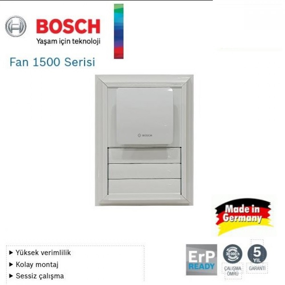 Bosch F1500 W 100 Lük Aspiratörlü Menfez (95m³/H) - Yüzeysel ...